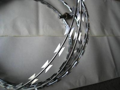 Китай 2017 колючая проволока самого лучшего продавая Электро гальванизированная или горячая окунутая поверхностного покрытия высокого уровня безопасности лезвия бритвы продается