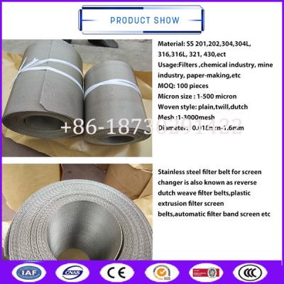 China SS302 reverse dutch stainless mesh from china best weaving factory for sale