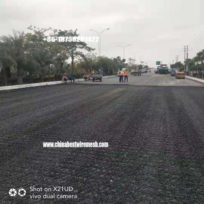 China Galvanized reinforced hexagonal mesh asphalt pavement subgrade for sale