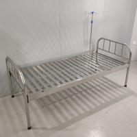 Quality Flat Stainless Steel Hospital Bed For Patient Observation Emergency And for sale