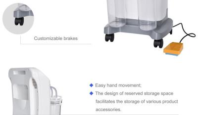 China Mobile Surgical Equipment Electric Suction Machine Vacuum Aspirator For Suctioning for sale