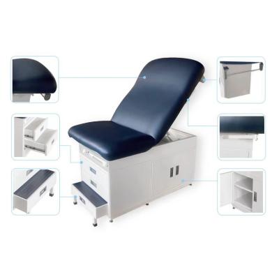 China Gynecological Exam Table With Drawers Foot Step Paper Roll Holder For Clinics for sale