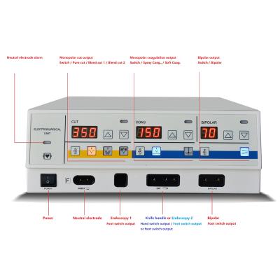中国 400W高周波電気外科装置 双極型と単極型外科発電機 販売のため