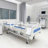 China 5 Function Electric Medical Bed Adjustable Hospital Bed 250kg Capacity Hand Controller for sale