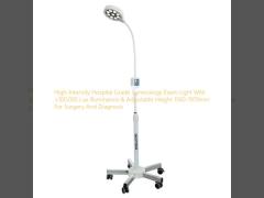 High-Intensity Hospital Grade Gynecology Exam Light With ≥100,000 Lux Illuminance & Adjustable Height 1560-1970mm For Surgery And Diagnosis
