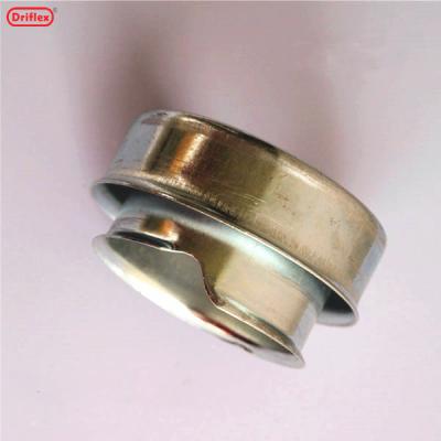 China Driflex flexible metal conduit connector steel flared ferrule turn lip for sale