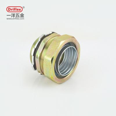 China Metric thread steel electric conduit connector adapter made by driflex 20mm/25mm for sale