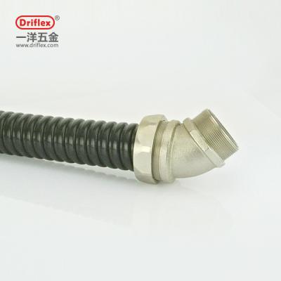 China Driflex stainless steel 304/316 connector adapter for electrical industry 45degree elbow for sale