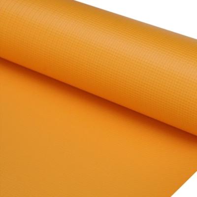 China 700G PVC Ventilation Duct Yellow And Black Mesh Fabric Anti Static Vinyl Coated Fabric for sale