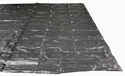 Cina Tessuti rivestiti in PVC su misura a piattaforma blu di acciaio Tarpa PVC Tarpaulin Sheet in vendita