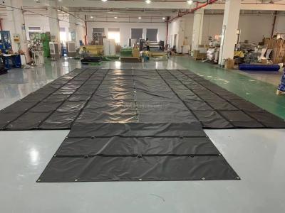 Cina Logo stampato su 14oz PVC Truck Cover 16x27 4x8ft Legno trapani per camion a piattaforma in vendita