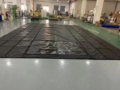 Cina Protezione UV Tessuto di trapaniera in PVC 16x27 4ft Trapaniere di legno a caduta per camion a piattapiana in vendita