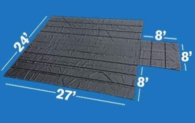 Cina Copertura di camion in PVC impermeabile per veicoli a letto piatto con trapani di legno a caduta di 6 piedi in vendita