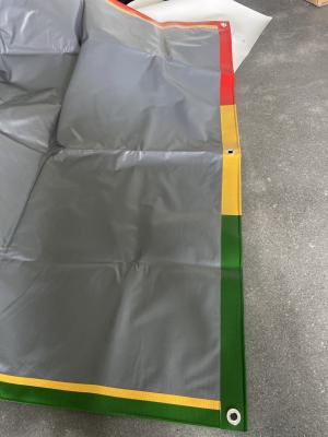 China 100 % Polyester Mildew Resistant  Vinyl Tarp Sheet With Flame Retardant And Tear Resistance for sale