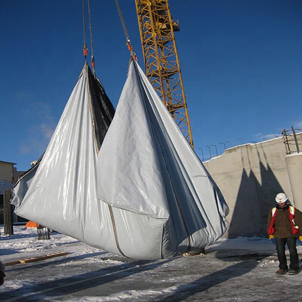 Snow Tarps Multi Purpose Weatherproof UV Resistant 100% Polyester PVC Snow Covers With Reinforced Edges