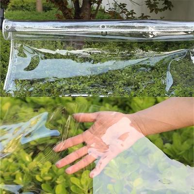 China Heavy Duty PVC Vinyl Tarp Waterproof Clear Transparent Cover Ideal for Construction Agricultural and Outdoor Applications for sale