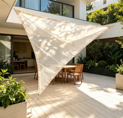 China HDPE Anti-UV Treated Triangular Sun protection Heat Insulation Shade Sail Shade Sails & Nets for sale