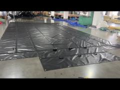 Tecido de lona de PVC de 20'X27' Ultra Ligeiro 14 oz Vinyl Flatbed Cargo Tarp