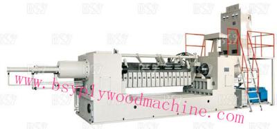China Hydraulic double spindle veneer peeling machine for sale