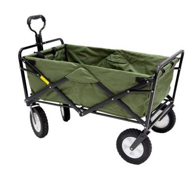 China Upgrade Your Shopping Game with Heavy Duty Folding Black Garden Cart Iron Material for sale