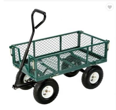 China Portable Heavy Duty Garden Yard Trolley Wagon Cart for Qingdao Loading and Unloading for sale
