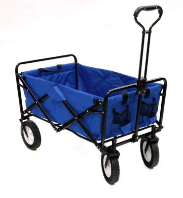 China Easy Carrier Foldable Wagon Cart Gardening Convenient 4 Wheel Folding Wagon for sale