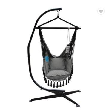 Cina Vacanze Campeggio Canvas Swing Chair Sedia sospesa Acciaio al carbonio Sedile di amaca per svago all'aperto in vendita