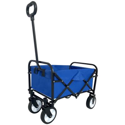 China Customized Foldable Wagon Cart Steel Folding Wagon With Practical Hand for sale