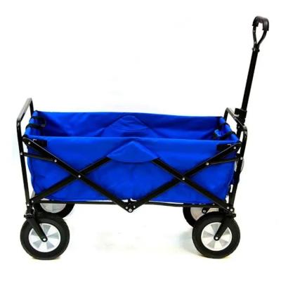 China Customized Foldable Wagon Cart Steel Folding Wagon With Practical Hand for sale