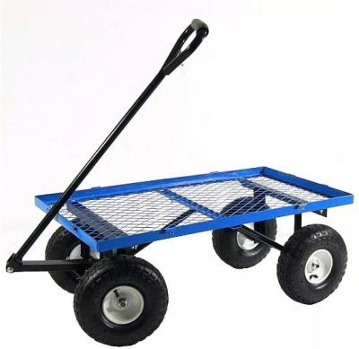China 17KGS Weight Capacity Red Garden Tool Cart Foldable Mesh Trolley for Home and Foldable for sale