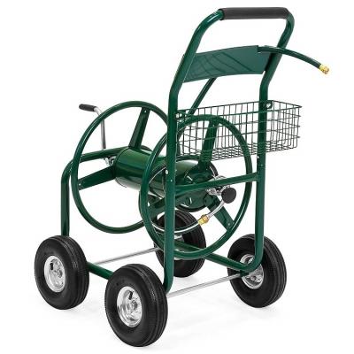 Cina Green Portable Heavy Duty Garden Lawn Water Hose Reel Storage Cart per un facile trasporto in vendita