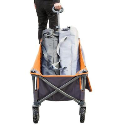 China 86*46*85 Dimension Green Portable Camping Wagon Foldable Carry Trolley for Picnic and Garden for sale