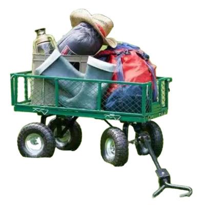 Cina Maglia d'acciaio giardino pieghevole utilitary wagon 500LBS Capacità quattro ruote di progettazione grande carrello in vendita
