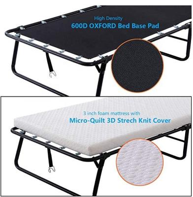 China Strong Structure and Easy Assembling Cotton Folding Lounge Beach Bed for Relaxation for sale