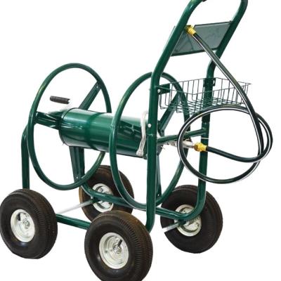 Cina Port Qingdao Heavy Duty Iron Garden Water Hose Reel Cart per la manutenzione del cortile esterno in vendita