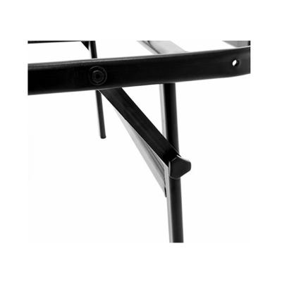 China Smart Soft Mattress Iron Platform Black Foldable Queen-Size Bed Frame for Home and Hotel for sale