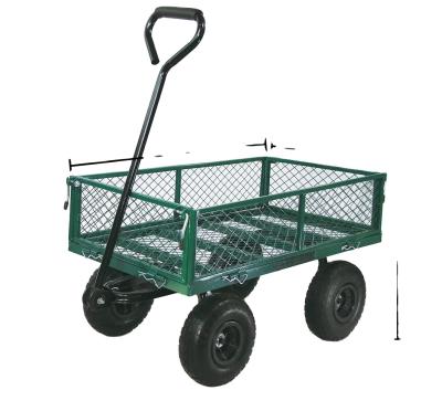 Cina Carro da pulizia da giardino pieghevole a quattro ruote con capacità massima di 500 libbre in vendita