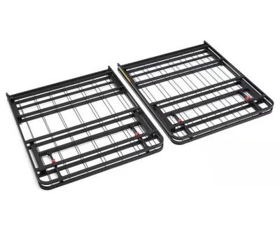 China Storage Base Wrought Iron Frames in Black Full Metal Bed Frame Twin Size Bedroom for sale