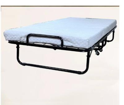 China Modern Design Foldable Cot Bed Frame Twin Full Size for Home or Hotel Iron Metal Frame for sale