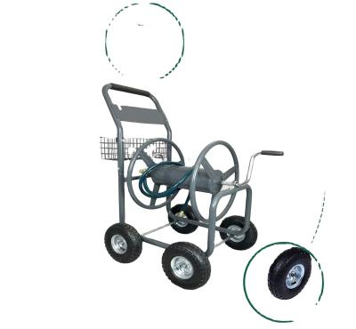 China Versatile and Practical Heavy Duty Water Garden Hose Reel Cart for Outdoor Watering for sale