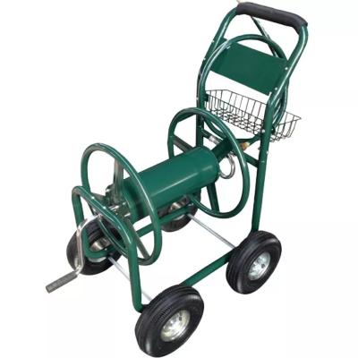 Cina Versatile verde pesante da piantare giardino giardino tubo d'acqua carrello di bobina con ruote in vendita