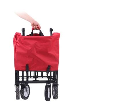 China All Terrain Wheels Iron Beach Wagon for Outdoor Camping and Collapsible Folding Design for sale