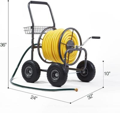 중국 청다오 항구 야외 중용 정원 창고 심기 물 튜브 롤 카트 부드러운 튜브 판매용