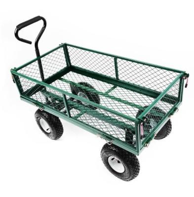 China Upgrade Your Gardening Experience with Our Four-Wheel Garden Cart Hand Pull Wagon for sale