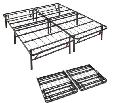 China Modern Home Office Folding Metal Bed for Adults Single Size Steel Frame Furniture for sale
