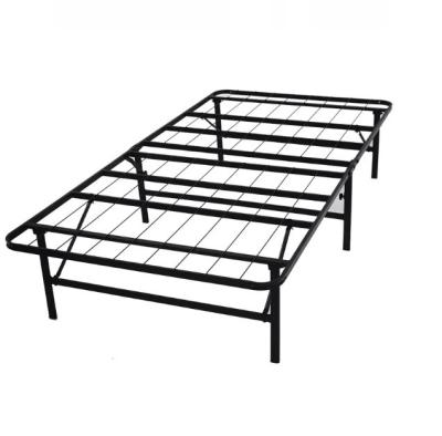 China Comfortable Folding Metal Bed Frame adjustable solid steel bed frame for sale