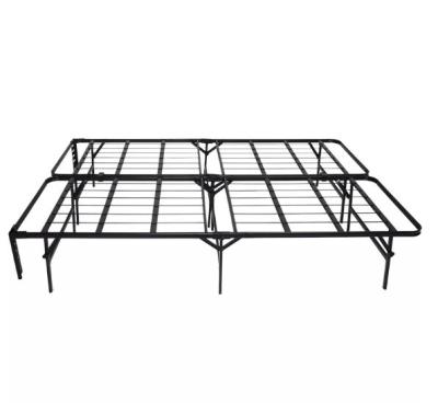 China Comfortable Folding Metal Bed Frame adjustable solid steel bed frame for sale