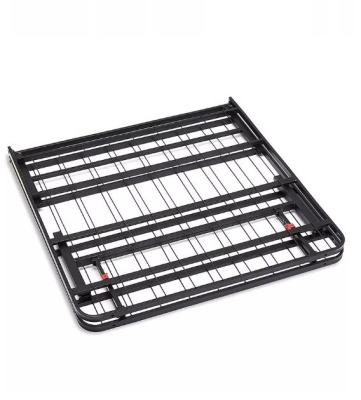 China Comfortable Folding Metal Bed Frame adjustable solid steel bed frame for sale
