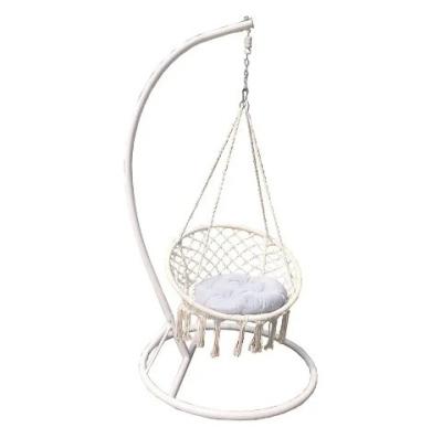 China Stain Resistant Hammock Swing Chair Machine Washable Hammock Chair With Tassels for sale