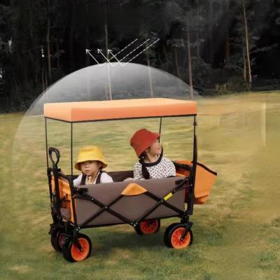 중국 86*46*85 차원 강철 프레임 야외 캠핑 접는 카트 테이블과 네 바퀴 판매용